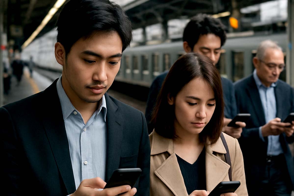 「駅でスマホをいじる」ってそんな悪いの？ 風刺画が巻き起こしたSNS論争、97%普及の現実を考える | Merkmal（メルクマール） - (4)