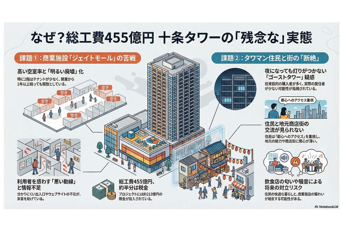 「税金213億円」は何だったのか――東京・十条駅前再開発、莫大な予算の先に現れた“明るい廃墟”の正体とは | Merkmal（メルクマール） - (7)